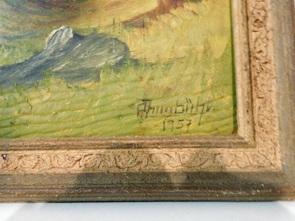 Kunst - Gemälde Ölbild signiert u datiert Gemälde (Gebraucht) in Sursee für CHF 7 – nur Abholung ...