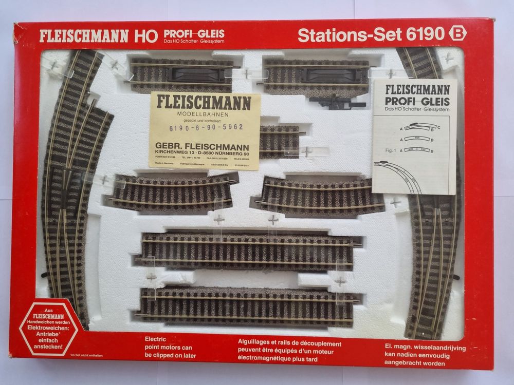 FLEISCHMANN Profi Gleis 6190 H0 Stations-Set (Gebraucht) in Zürich für ...