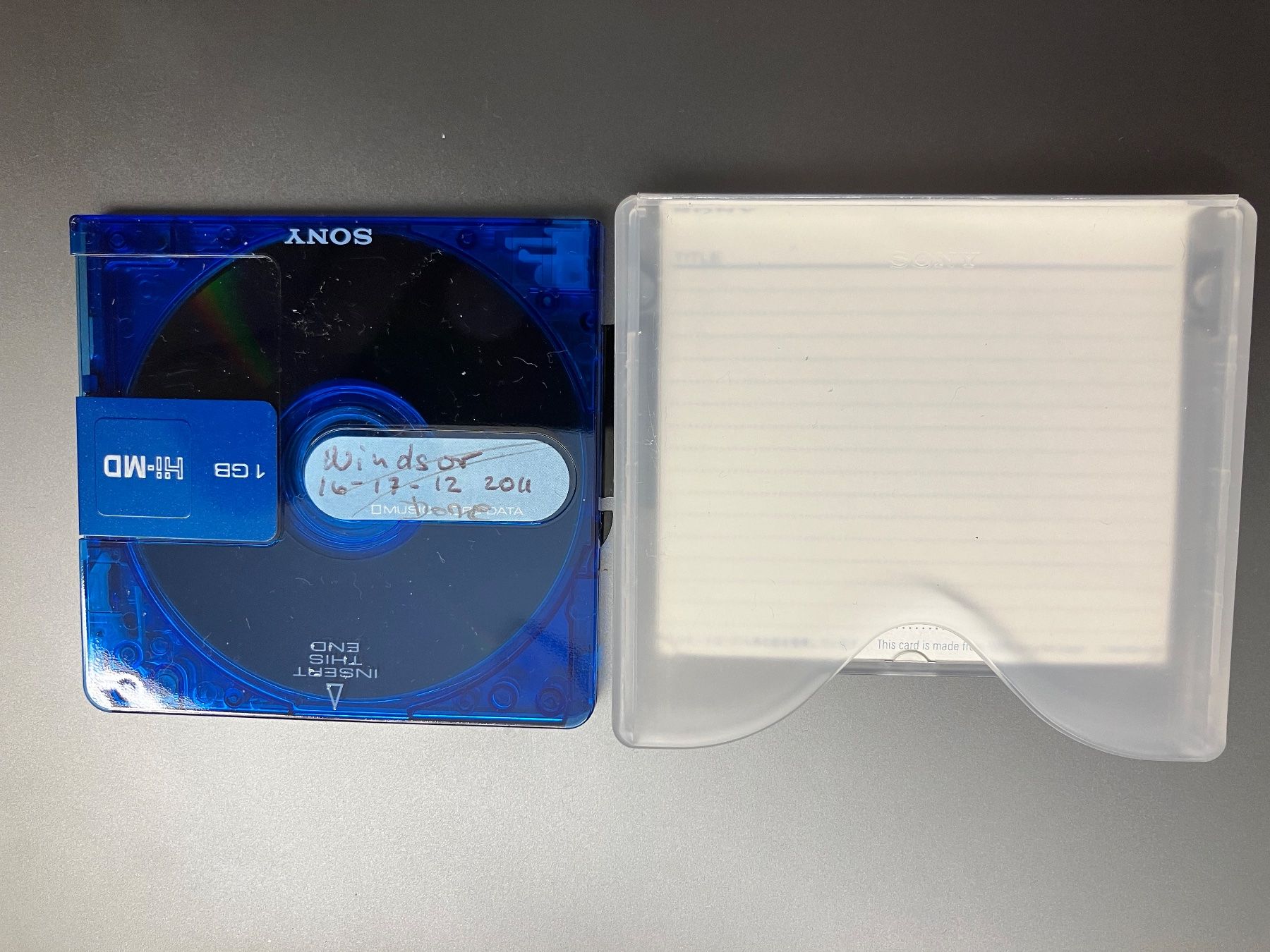 Sony Hi-MD Disc 1GB, Blau, Selten - Sammlerstück! (Gebraucht) in Hausen ...