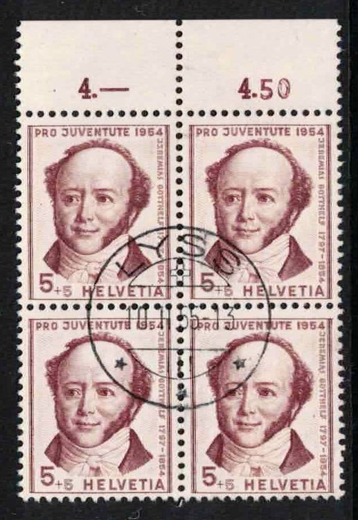 Pro Juventute 1954 Doppelprägung J153DP im 4er-Block ʘ (Neu (gemäss Beschreibung)) in Nuglar für ...