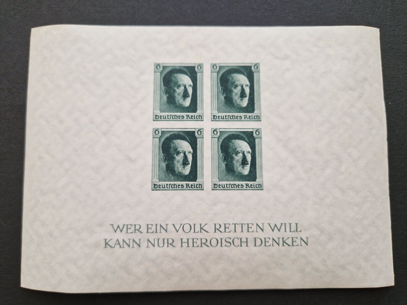 Deutsches Reich Briefmarken Block 7 Adolf Hitler 1937 (Neu (gemäss ...