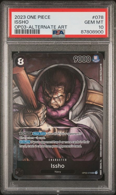 Issho - Alternate Art - #OP03-078 PSA 10 ENG | Kaufen auf Ricardo