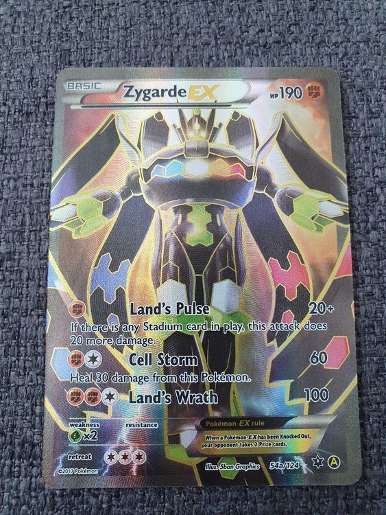 Pokemon - Zygarde EX - 54a/124 (Neu (gemäss Beschreibung)) in Jonen für ...