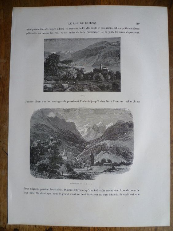 BRIENZ ET MEIRINGEN / VERSO :MEIRINGEN (Neu (gemäss Beschreibung)) in Bevaix für CHF 10 – mit ...