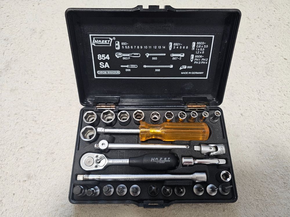 HAZET 854A Steckschlüsselsatz 1/4 guter Zustand | Kaufen auf Ricardo