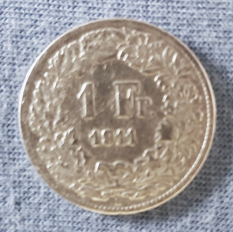 1 Franken 1911 uralte sehr rare Silbermünze ab nur 1 Fr !!! (Gebraucht) in Camignolo für CHF 6.6 ...