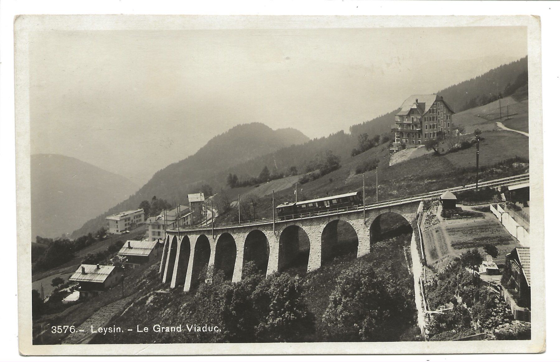 Leysin - Aigle (VD) Le Grand Viaduc Train - Zahnradbahn 1928 (Gebraucht ...