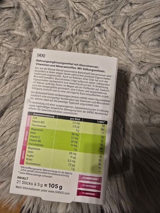 Sheko Abnehm-Kur, neuwertig, 21 Sticks, MHD 08/2026 (Neu und ...