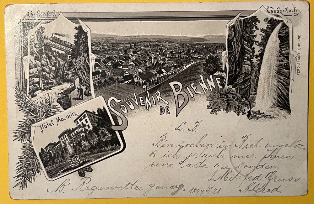 AK Biel Bienne Hotel Macolin; Brücke Taubenlochbahn (Gebraucht) in ...