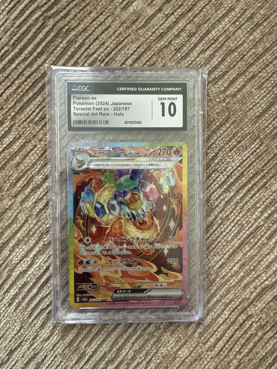 Pokemon Flareon ex 2024 Terastal Fest CGC Gem Mint 10!🔥 (Neu (gemäss Beschreibung)) in Uzwil für ...