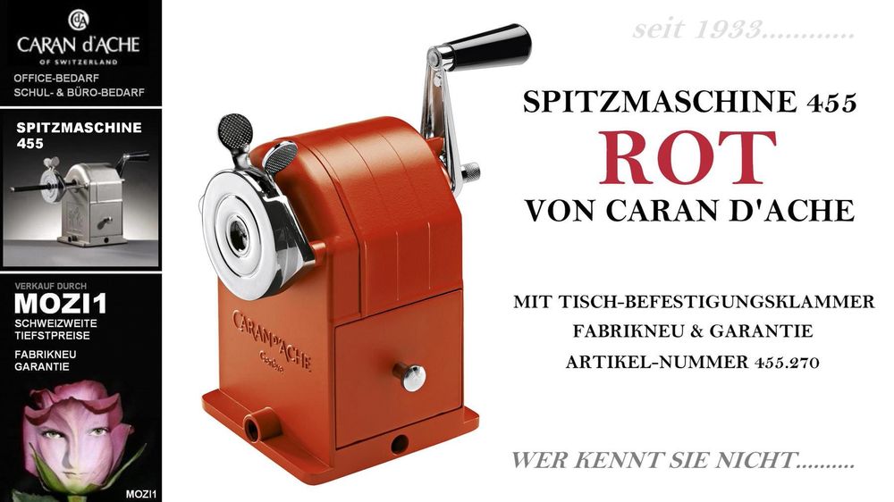 AKTION * 455.270 Spitzmaschine ROT 455 | Kaufen auf Ricardo