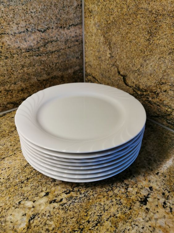 Winterling; 8 Stk. weisse, grosse Teller/Essteller Porzellan | Kaufen ...
