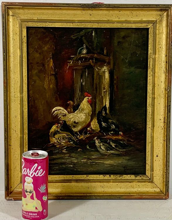 Antikes Gemälde mit Hühner unleserlich Signiert (Gebraucht) in Root für CHF 55 – mit Lieferung ...