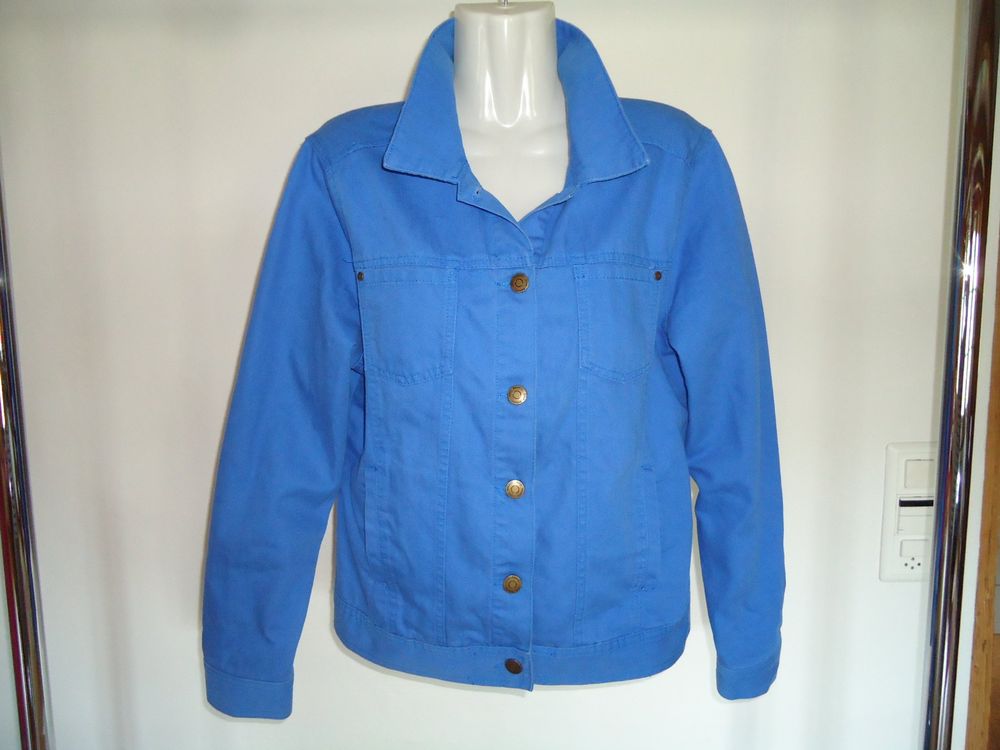 GINA BENOTTI - kornblumenblaue Jeansjacke, Gr. 40/42 (Gebraucht) in ...