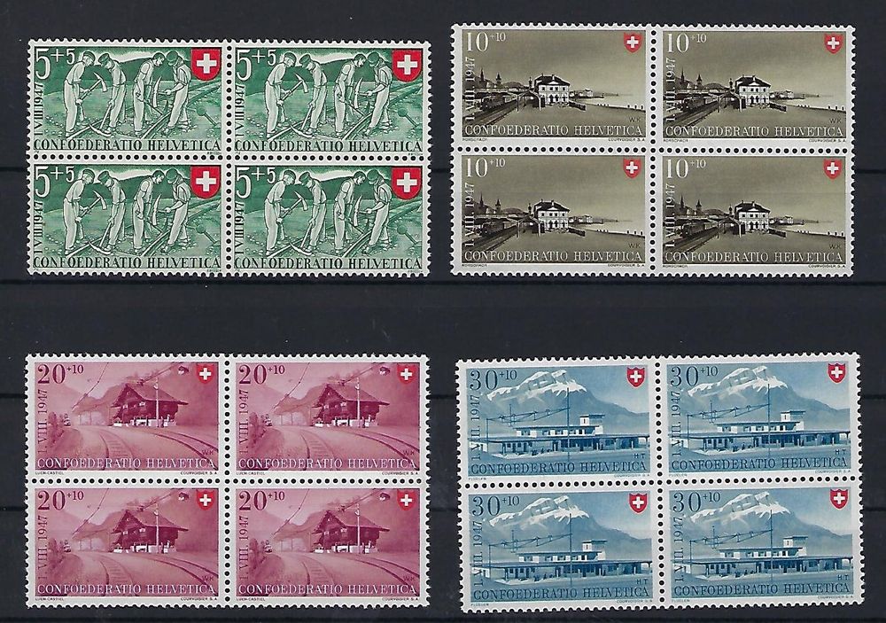 Pro Patria Viererblocks 1947 postfrisch 14683 | Kaufen auf Ricardo