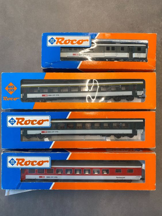 Roco SBB Schnellzugwagen 4 Stk. | Kaufen auf Ricardo