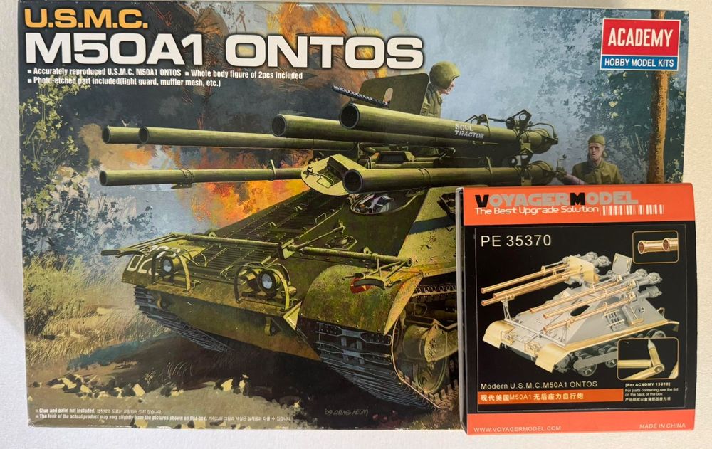 Academy M50A1 Ontos #13218 2 figures & Voyager Model PE35370 (Gebraucht ...