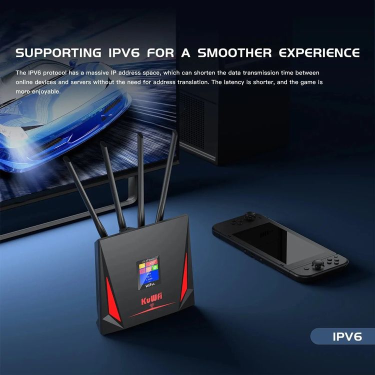 Der 4G-WLAN-Router verfügt über einen drahtlosen SIM-Kartens (Neu und ...