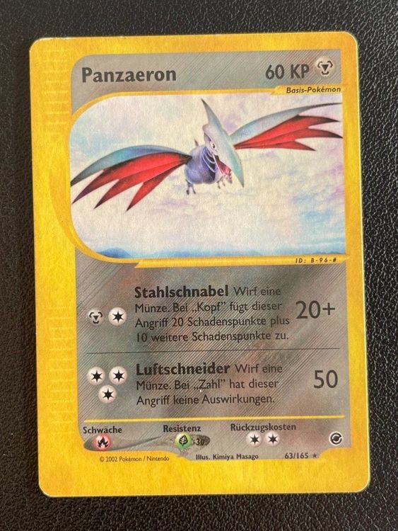 Panzaeron 63/165 Rare Pokémon Expedition (Neu (gemäss Beschreibung)) in Uster für CHF 1 – mit ...