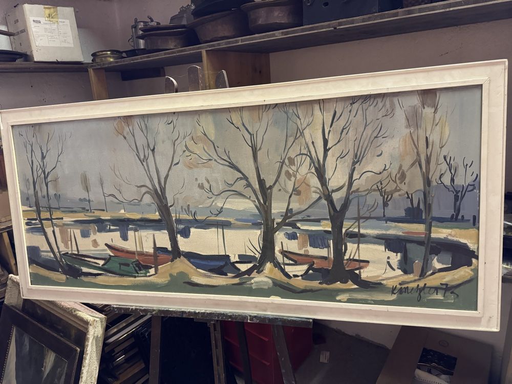 Gemälde Winterlandschaft, signiert, gerahmt. (Gebraucht) in Chur für CHF 150 – mit Lieferung auf ...