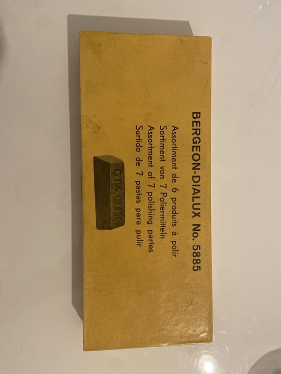 Bergeon Dialux No. 5885 - Pâtes à polir, Assortiment! (D'occasion) à ...