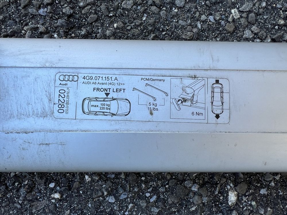 Original Dachträger AUDI A6 Avant (4G) 12>> 4G9.071.151. A | Kaufen auf ...