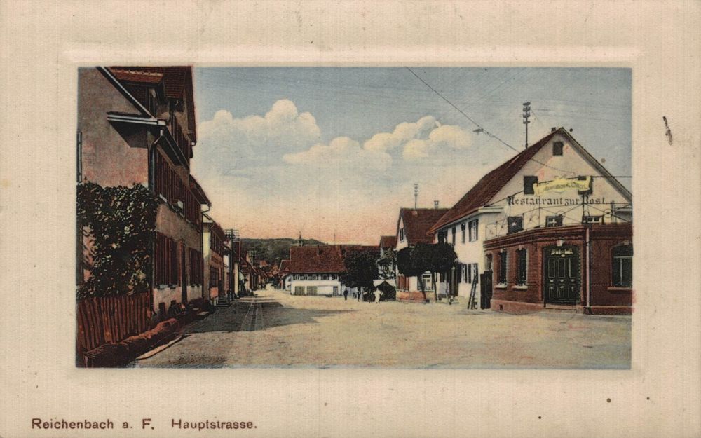 Reichenbach a. F., Hauptstrasse mit Restaurant zur Post (Gebraucht) in Bronschhofen für CHF 18 ...