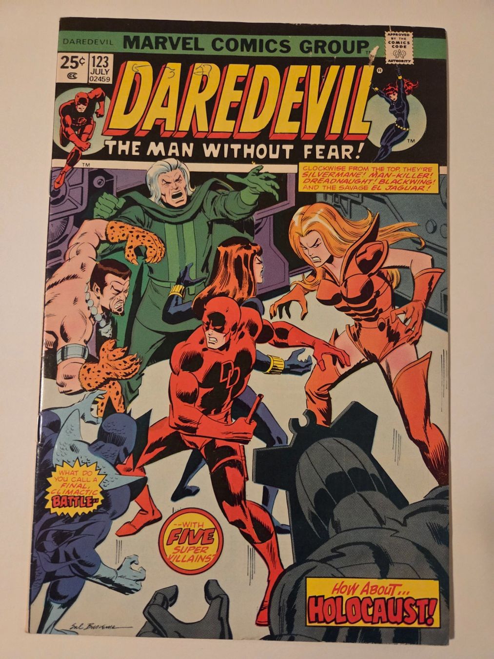 DAREDEVIL #123 (Marvel, 1975) Nick Fury appearance (Gebraucht) in ...