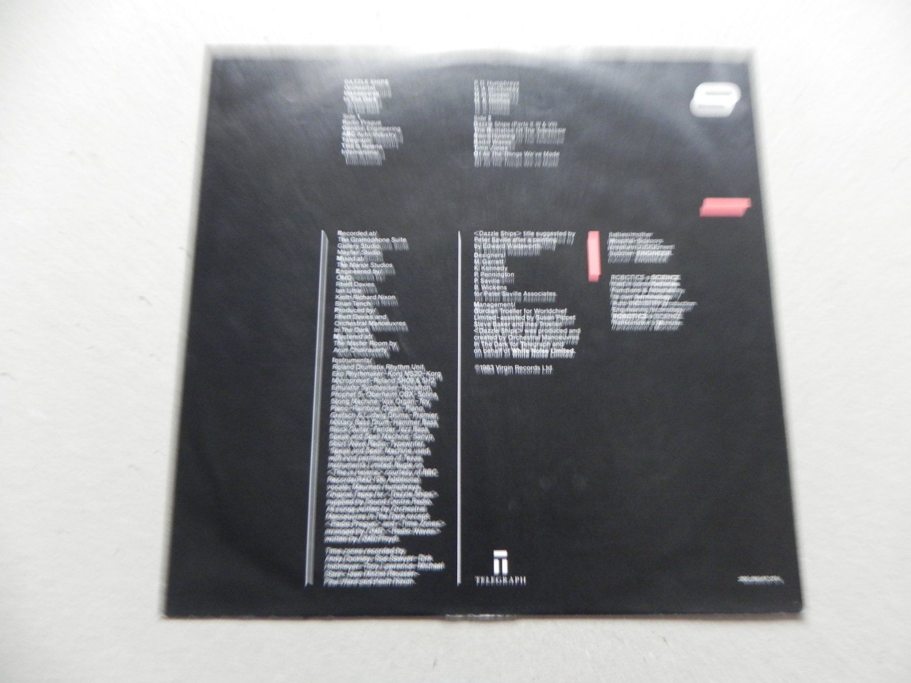 LP brit. New Wave Synth Pop Band OMD 1983 Dazzle Ships (Gebraucht) in ...