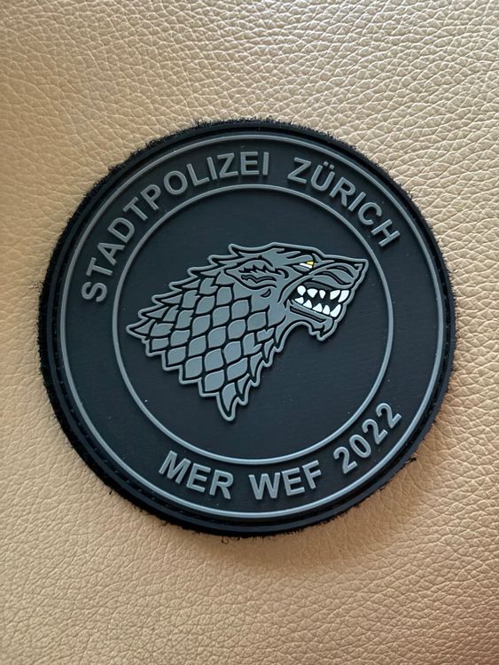 Patches Stadtpolizei Zürich WEF 2022 (Gebraucht) in Hausen am Albis für ...