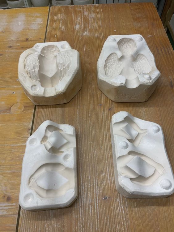 Keramik Gips Giessformen Engel Sonne Bär Scioto & Hartenfels (Gebraucht ...