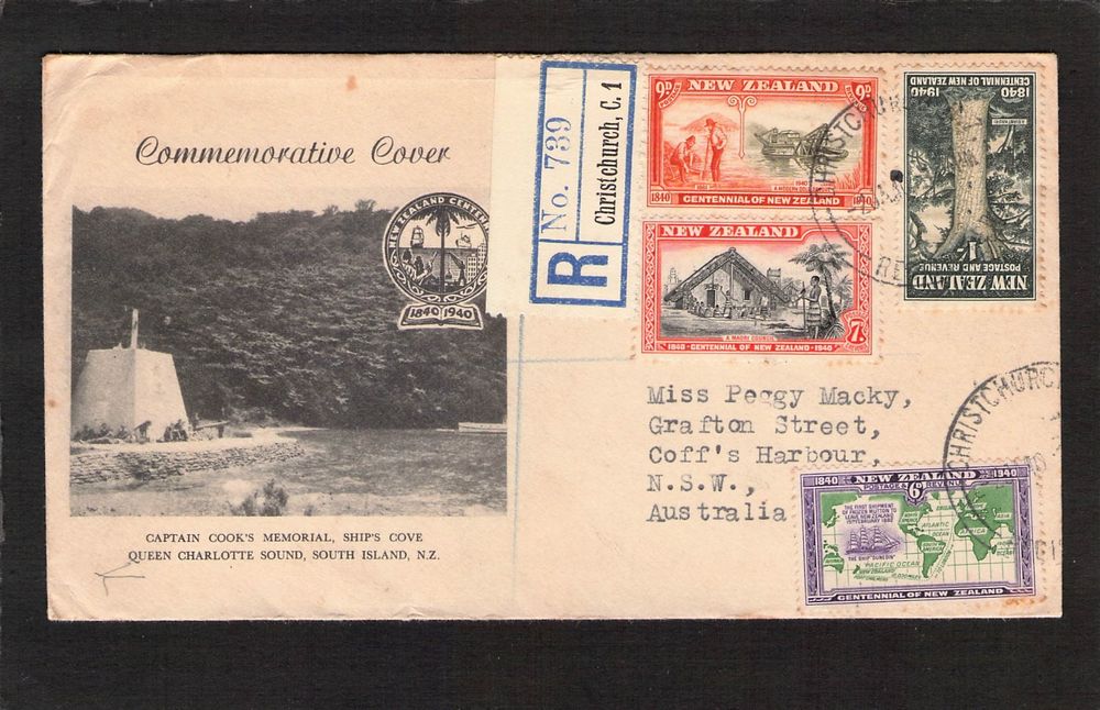FDC NEW ZEALAND ,2 JA 1940 , Serie , siehe Rückseite ! (Gebraucht) in ...