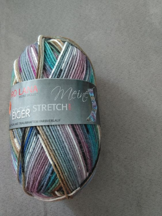 Sockenwolle Pro Lana Eiger Farbverlauf Golden Socks Strech (Neu (gemäss ...