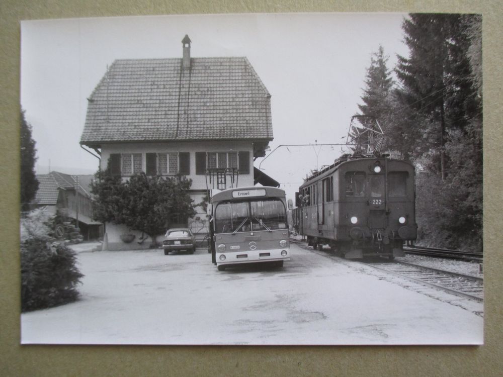 Altes orig. Foto Eriswil Bahnhof Postauto Bahn | Kaufen auf Ricardo
