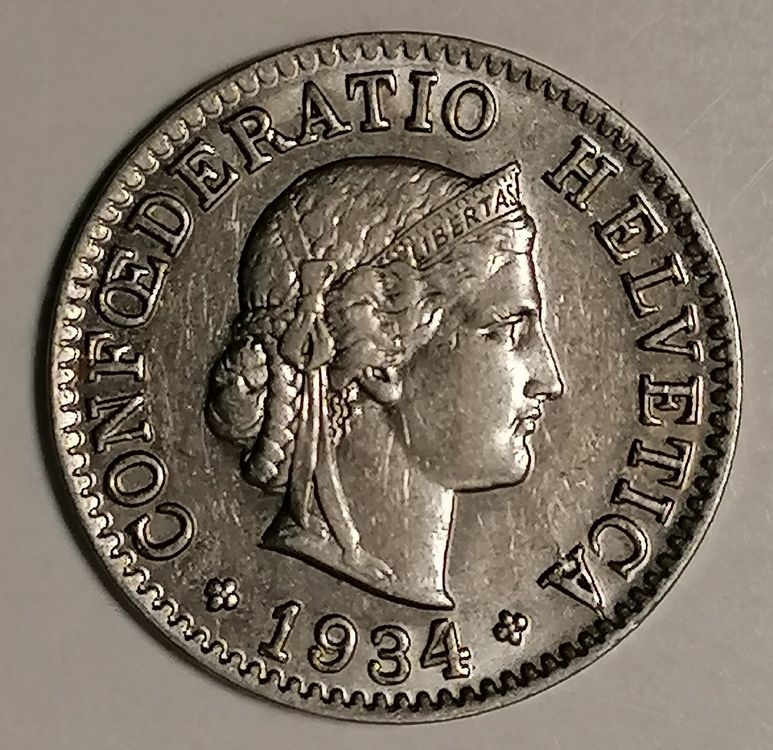 5 Rappen Schweiz 1934 (Gebraucht) in Stalden (Sarnen) für CHF 1 – mit Lieferung auf Ricardo kaufen