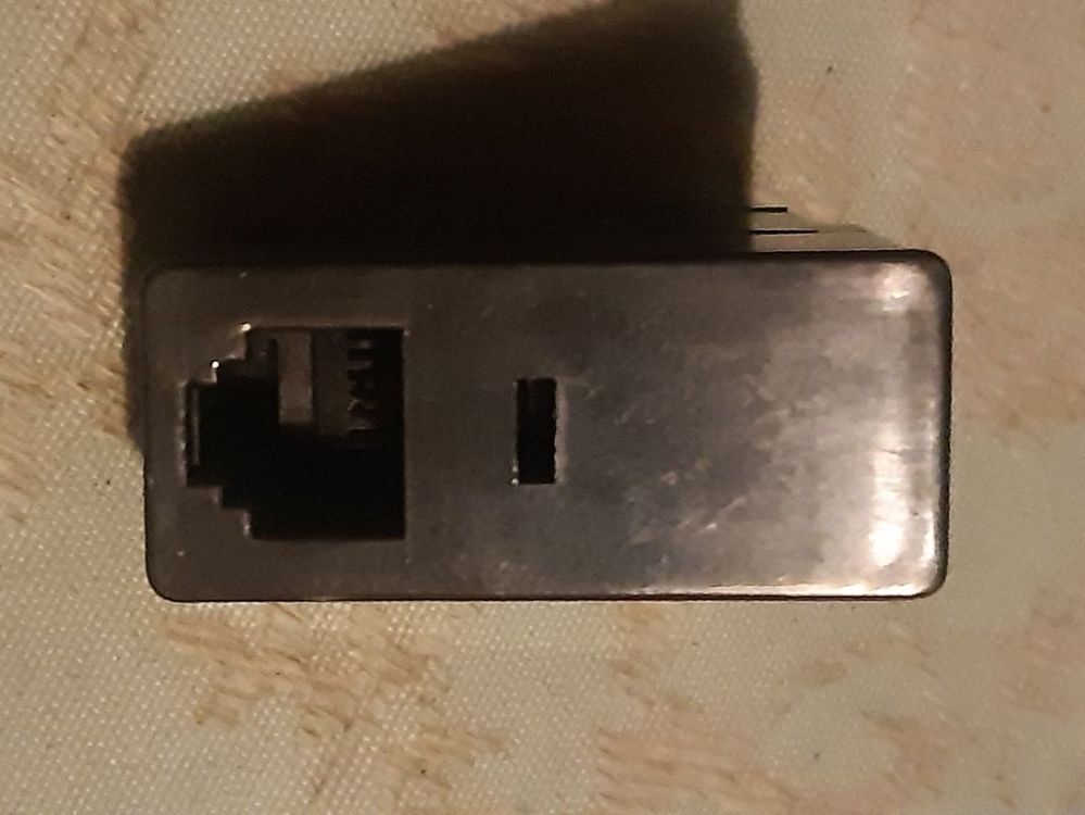 Stecker Adapter TT83 / RJ45 schwarz - neuwertig (Neu und ...