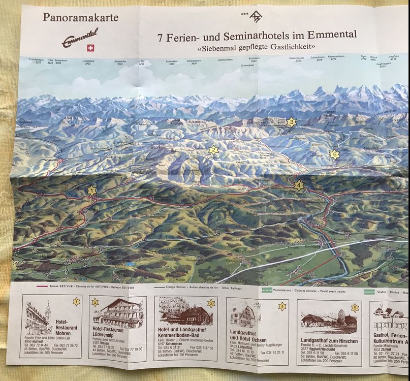 PANORAMAKARTE EMMENTAL | Kaufen auf Ricardo