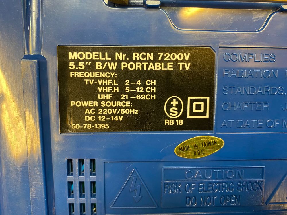 Mini car TV, InterVision, Fernseher, Modell rcn7200 | Kaufen auf Ricardo