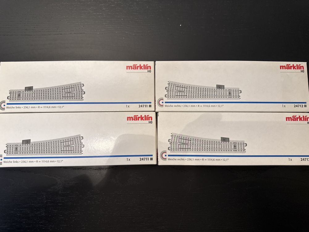 Märklin: 24711 + 24712 mit Antrieb und Weichendecoder (Gebraucht) in ...
