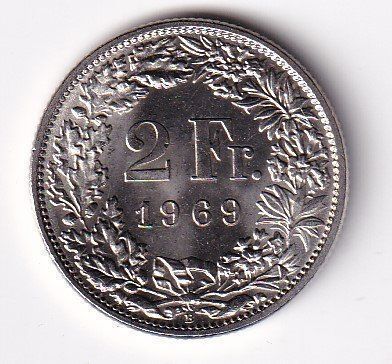 Schweiz 2 Franken 1969 vorz-unz | Kaufen auf Ricardo