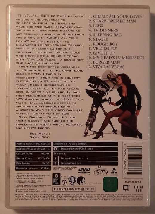 ZZ Top - Greatest Hits - The Video Collection DVD ©'1992 (Gebraucht) in ...