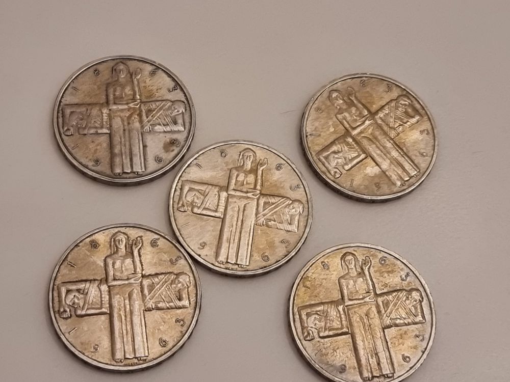 5x 5fr Silber 1963 Münze | Kaufen auf Ricardo