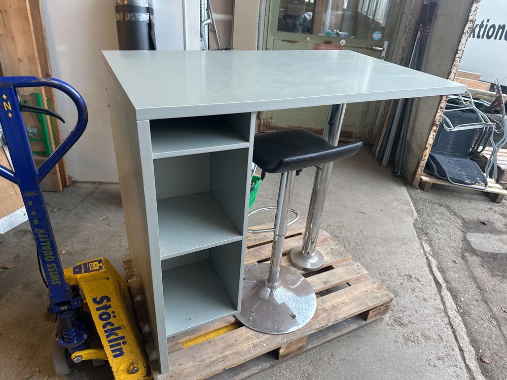 kleine Stehbar mit Barhocker 120x70x106cm | Kaufen auf Ricardo