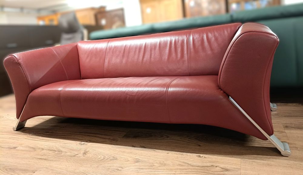 Rolf Benz Ledersofa rot | Kaufen auf Ricardo