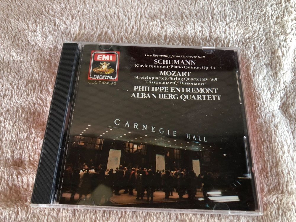 Schumann Mozart: CD Carnegie Hall Aufnahme Entremont (Gebraucht) in ...