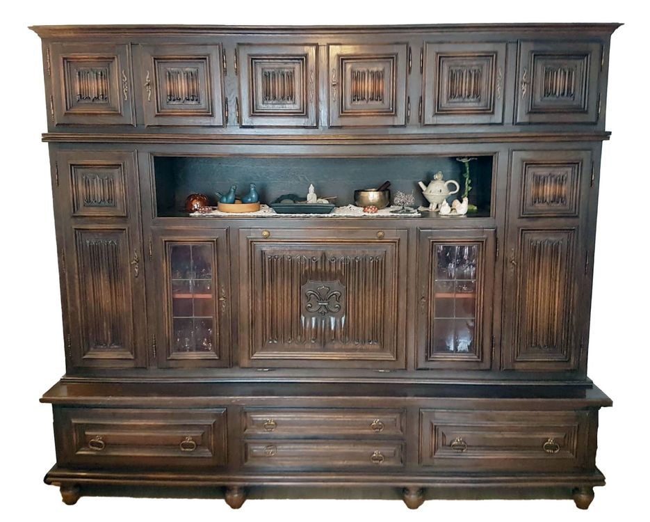 Buffet Vaisselier ancien en bois massif | Kaufen auf Ricardo