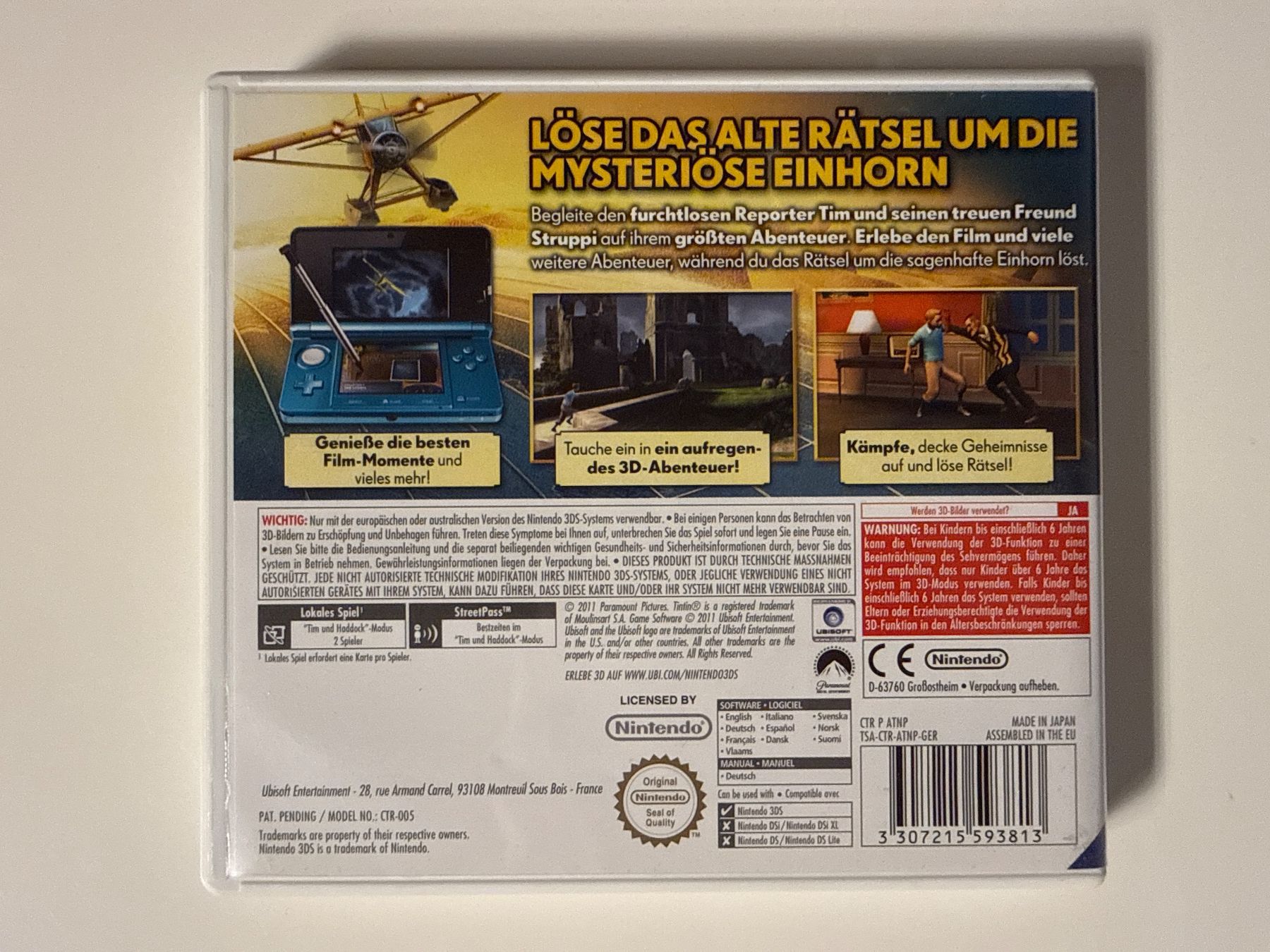 Tim und Struppi: Das Geheimnis des Einhorn - Nintendo 3DS (Gebraucht) in Niederbipp für CHF 50 ...