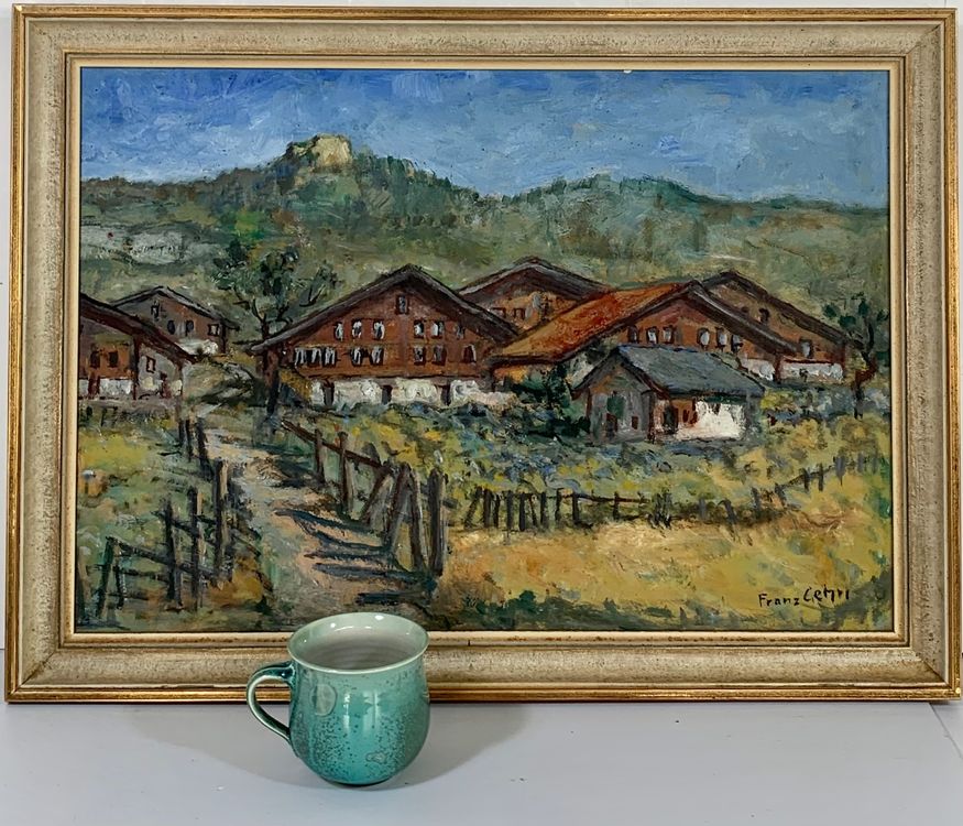 Franz Gehri (1882-1960) Dorf Ansicht Gemälde (Gebraucht) in Root für ...