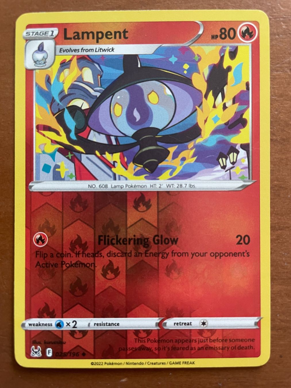 Pokemon Lampent Reverse (Versand gratis) (Neu (gemäss Beschreibung)) in ...