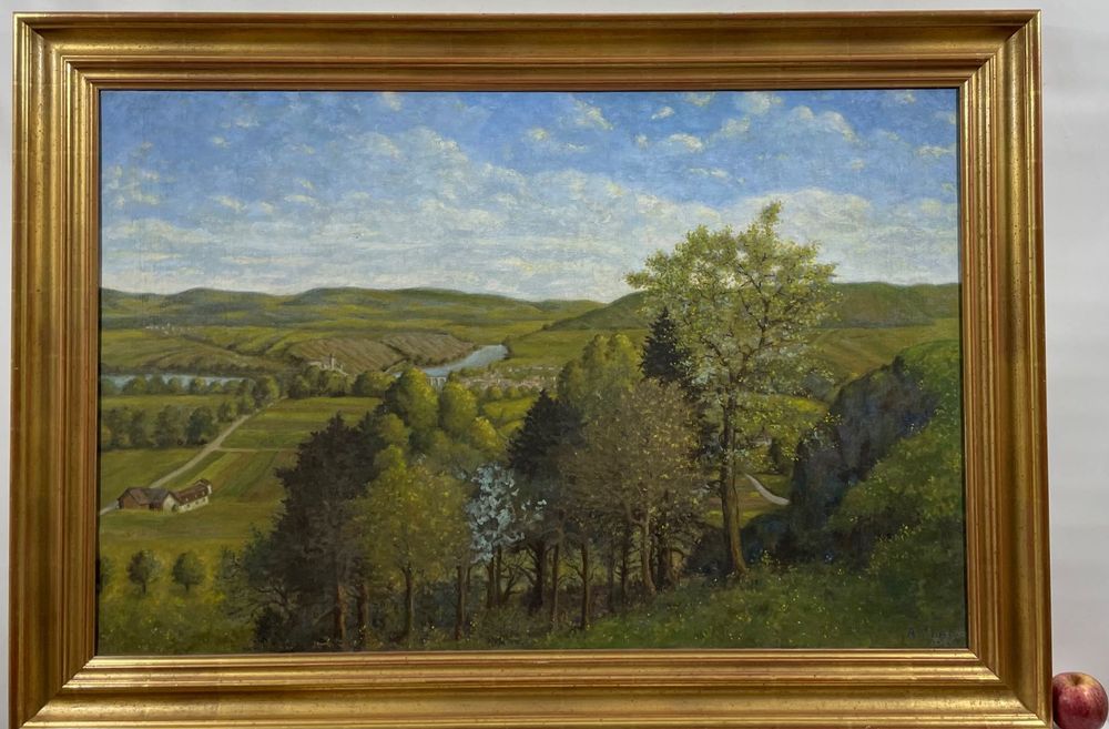 Richard Emil Amsler (1859-1934) grosses Gemälde (Gebraucht) in Root für ...